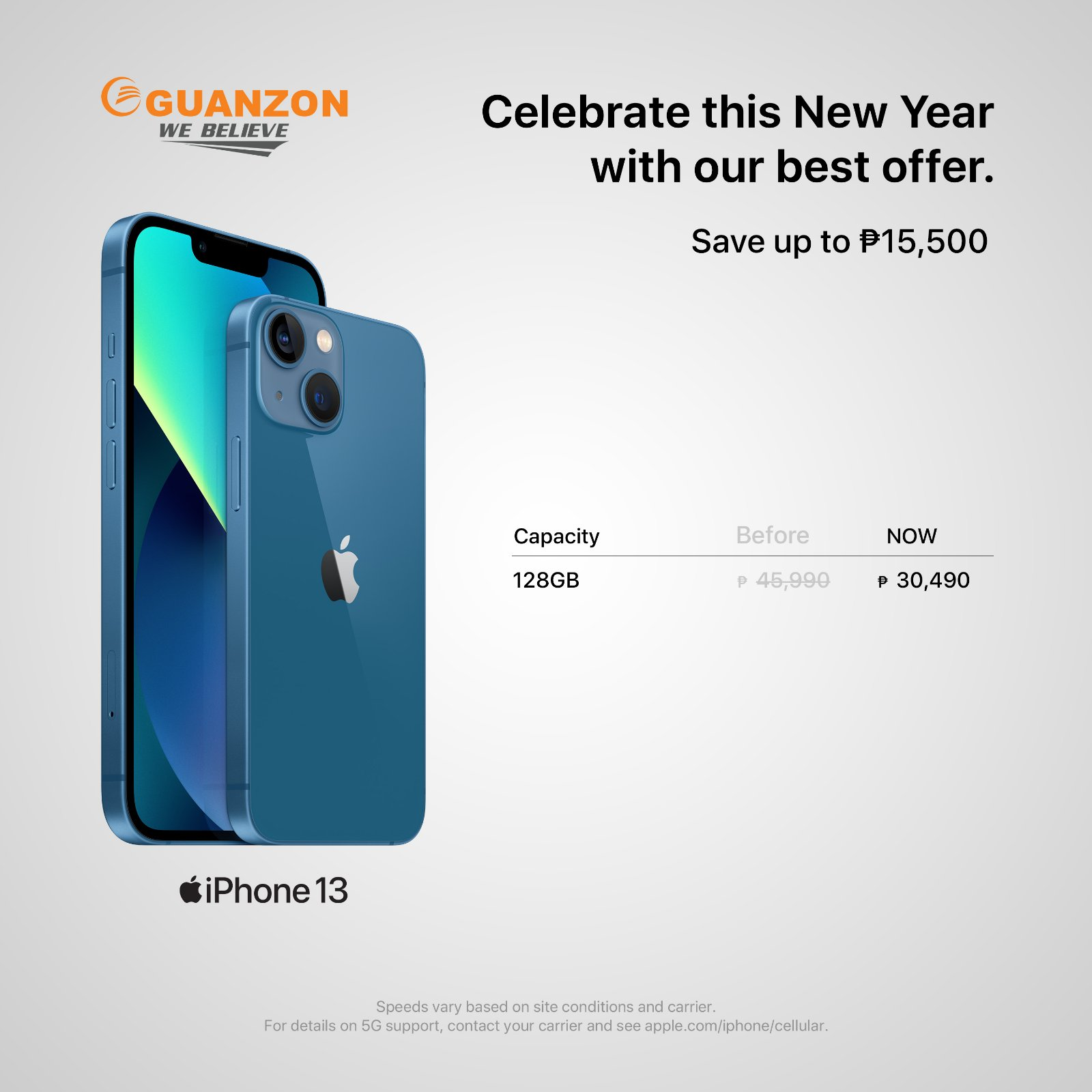 Celebrate New Year with iPhone! | Guanzon Merchandising Corporation