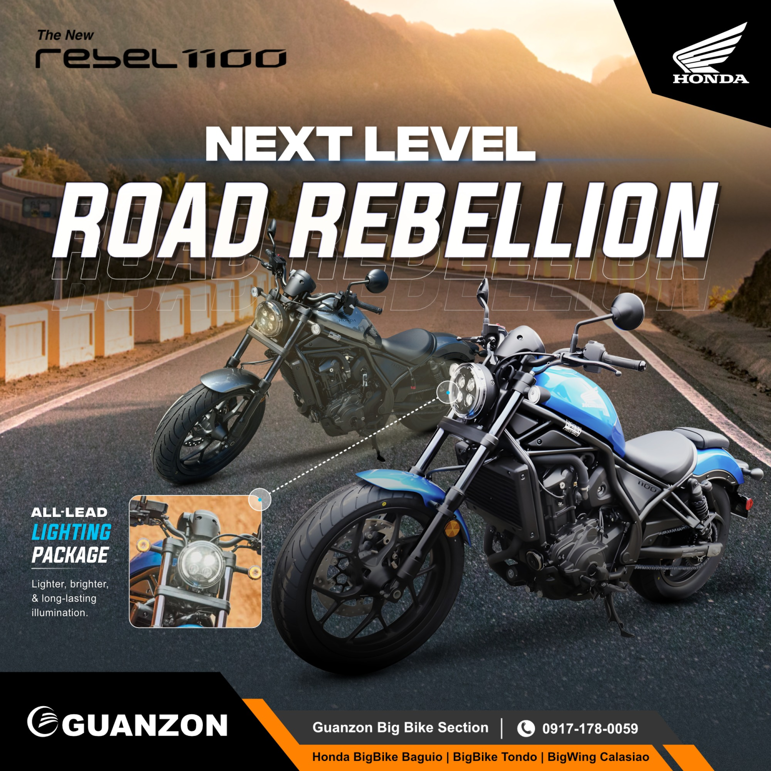 Achieve Next Level ROAD REBELLION with the Honda Rebel 1100! | Guanzon ...